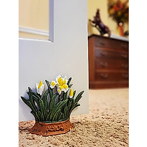 Lulu Decor, Cast Iron Flower Bouquet Decorative Door Stopper 2 lbs 12 oz