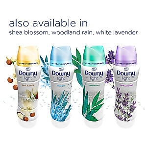 Downy Light Laundry Scent Booster Beads for Washer, Ocean Mist, 24 oz, with No Heavy Perfumes