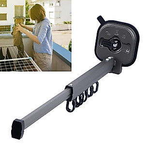 PenRux Retractable Clothes Drying Rack, Wall Mounted Laundry Rack, Collapsible, Strong Suction Cup Design, Space Saving, Indoor and Outdoor Use, Reusable Design, 59 x 12cm