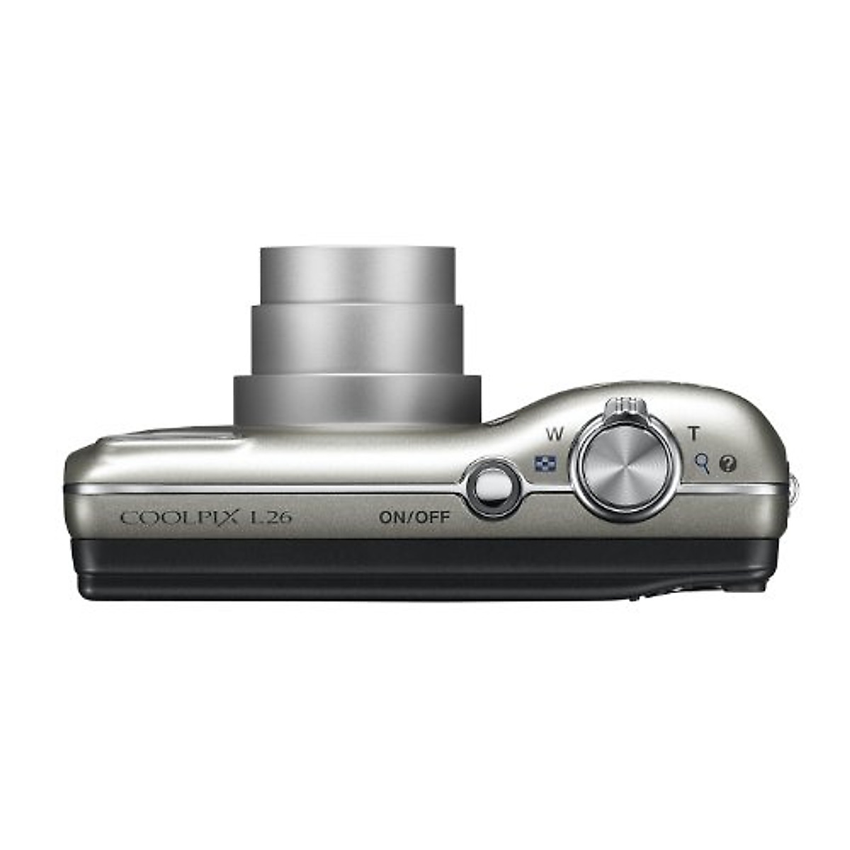 Nikon COOLPIX L26 16.1 MP Digital Camera with 5x Zoom NIKKOR Glass Lens and 3-inch LCD (Silver) (OLD MODEL)