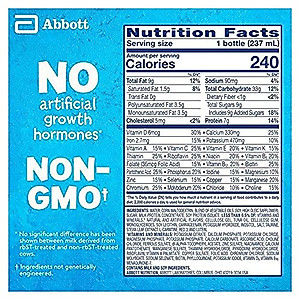 PediaSure Grow & Gain with Immune Support, Kids Protein Shake, 27 Vitamins and Minerals, Non-GMO, Gluten-Free, Strawberry, 8 Fl Oz (Pack of 24)