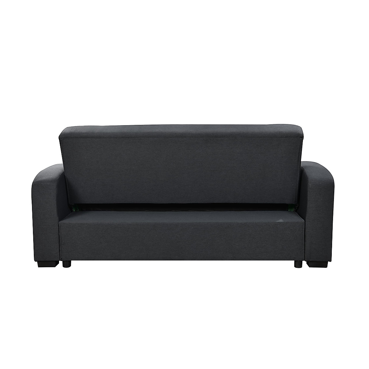 ZIGHTH 75'' Convertible Queen Size Sleeper Sofa Bed with Cup Holders, Modern Linen Loveseat Sofa Couch with Pull Out Bed and Adjustable Backrest for Living Room, Apartment, Bedroom. Dark Blue