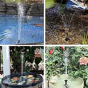 Lewisia 5W Solar Fountain Pump for Pool Koi Pond Bird Bath Garden Decoration Submersible Water Pump Kit