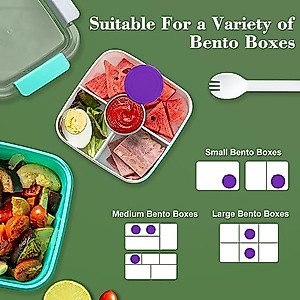 Soleebee 3 Pack Salad Dressing Containers to Go, 2.4oz Small Travel Condiment Containers, Reusable Stainless Steel Dipping Sauce Cups with Leakproof Silicone Lids for Bento Box (Purple/Green/Orange)