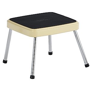COSCO Stylaire Retro 1-Step Steel Step Stool, Yellow