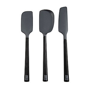 Cambridge Robert Irvine 3 Piece Silicone Utensils Set, Black, 3 Count, No Color