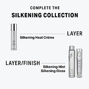 Kenra Platinum Silkening Gloss | Brilliant Shine Polish | Tames Frizz & Smooths Flyaways | Lightweight Formula | Protects Against Humidity | Smooths Dry Ends | Medium To Coarse Hair | 2.26 fl. oz