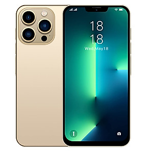 Unlocked Cellphones, Android 6.0 5G Smart Phone, 1+8GB RAM, 6.3inch HD Full Screen Dual SIM Card Mobile Face ID Smartphones for Father Mother Birthdays Gift, 2800mAh Battery, Gold