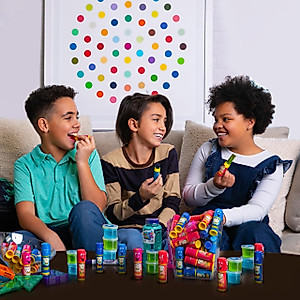 Push Pop Candy Lollipops - Individually Wrapped Variety Candy Party Pack - 24 Count Lollipops in Assorted Fruity Flavors - Fun Candy for Gifts, Celebrations, Party Favors, Gift Baskets, & Birthdays