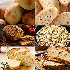 MasterChef Digital Bread Maker-2-Pound Programmable Machine w 19 Settings & 13-Hour Delay Timer-Automatic 3 Mode Crust, Baker Healthy Fresh Gluten Free, Wholewheat Loaf, Recipe Guide, Mothers Day Gift
