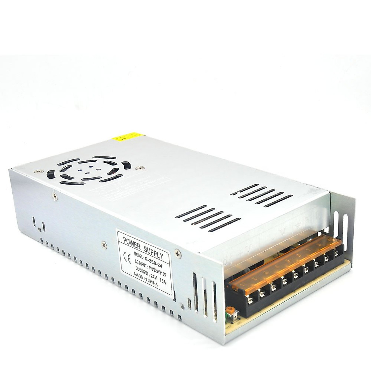 Padarsey DC 24V 15A 360W Power Supply Universal Regulated Switching Transformer Adapter Driver 110V/220V AC Input for LED Strip CCTV Radio Computer Project
