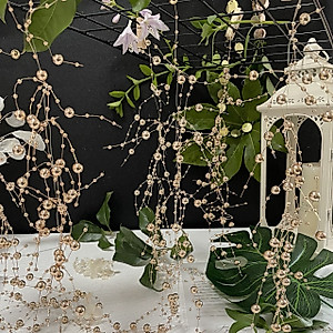 TeaSu 12pcs Pearl String, for Wedding Centerpiece, Vase Filler and Decor for Floating Candles