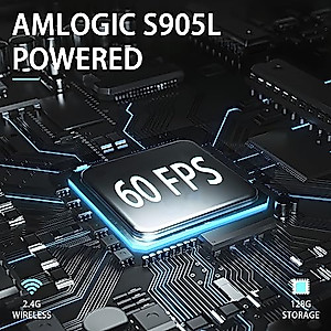 Wireless Retro Game Console Nostalgia Plug and Play Video Game Console 4k,40+ Emulators Console,128GB Built in 40000+ Video Games 2.4G Wireless Controllers