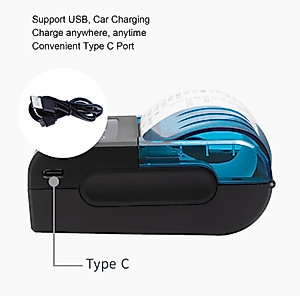 Marhynchus Pocket Inkless Thermal Printer Mini Portable Printer Fast Printing for Home or Office US Plug 100‑240V