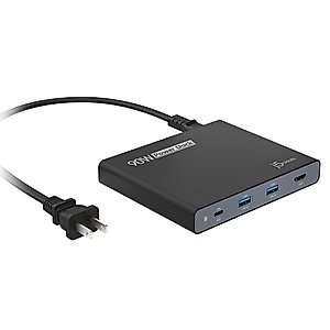 j5create USB-C Travel Dock with PD 65W Power Supply - for Travel or Business Trip - Charging Adapter Hub with 4K HDMI, USB-A x 2 - for MacBook Air/Pro 13, Surface Pro, and USB-C Laptop (JCDP392)
