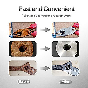 NYXCL Miroku 50Pcs P36 2-inch Quick Change Discs Set, Zirconia Sanding Discs with 1/4" Holder, for Die Grinder Surface Prep Strip Grind Polish Finish Burr Rust Paint Removal