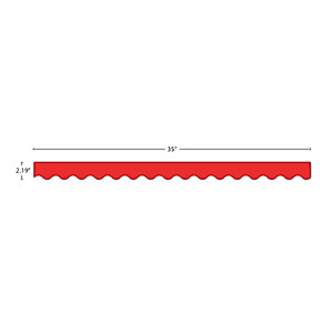 Teacher Created Resources Red Border Trim, Red (4174)