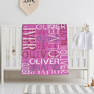 WTCWY Personalized Baby Blankets for Girls Boys with Name Custom Personalized Blankets for Kids with Name Personalized Baby Items Personalized Baby Girl Boy Gifts