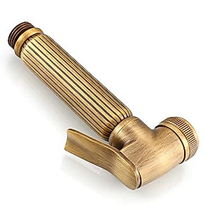 ZLOCYIVHE Toilet Spray Gun Set Hand Held Bidet Sprayer for Toilet Hand Shower for Toilet Use Cold Water Antique with Hose Brass Bidet Shower Sprayer