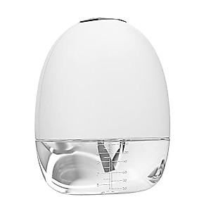 Wearable Breast Pump Hands Free, FITCONN Portable Electric Double Breast Pump with 4 Modes & 9 Levels Adjustable Painless Strong Suction Power, LCD Display, Low Noise & Memory Function, 16-24mm Flange