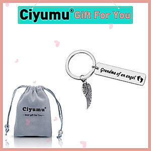 Baby Memorial Keychain Remembrance Baby Keychain in Memory of Baby Gifts for Grandma Memorial Baby Keyring Sympathy Gift Loss of Baby Gift Memorial Gifts for Loss of Infant Child Sympathy Jewelry