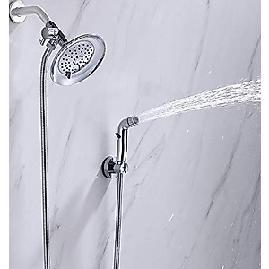 G-Promise Dog Shower Sprayer Attachment for Fast and Clean Pet Showering | Multifunctional Sprayer, Metal Diverter, 100 Inch Extra Long Hose, No Drill Hook | Dog Washing-Bathingroom (Chrome)