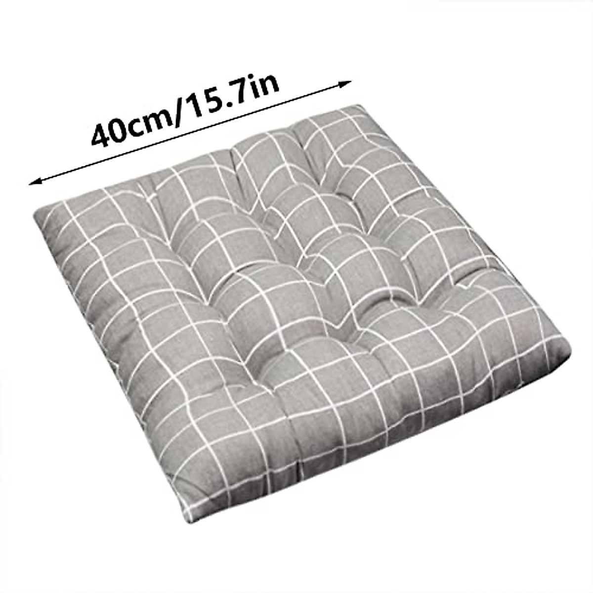 TUNKENCE Chair Pads for Dining Chairs Chair Cushions for Outdoor Furniture Thickened Cotton Linen Cushion Office Chair Cushion Cushion Car Cushion for Kitchen Dining Room Office, 16x16 Inch
