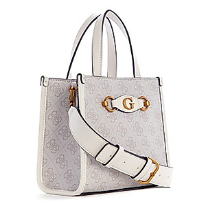 GUESS Izzy 2 Compartment Mini Tote, Dove Logo