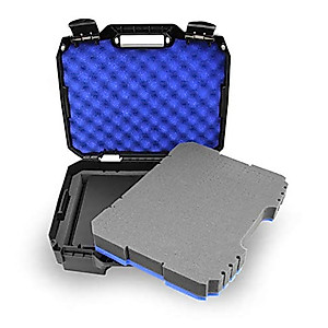 CASEMATIX Travel Case Bag Compatible with PlayStation 4 Slim 1TB Console and Accessories such as Controllers, Games, Cables, Will Not Fit Other PS4 Models, Includes Case Only