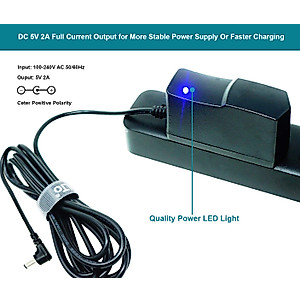 5V DC 2.0A Wall Adapter AC Power Supply 5V DC 2A 3.5mm/1.35mm Class 2 Transformer
