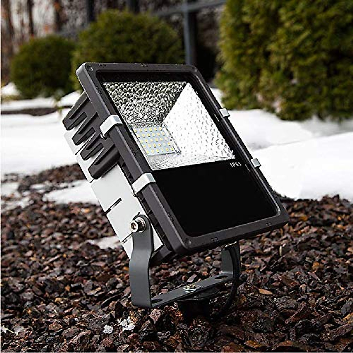 DEMASLED 10 pcs Metal Ground Stake for 10W - 20W LED Flood Light Holder 6.6 in - 16.8cm for Outdoors, Gardens and Yard