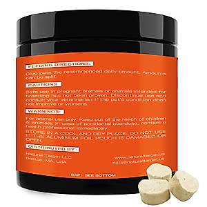 Glucosamine for Dogs, Joint Supplement for Dogs, Chondroitin, Omega-3, MSM, Hemp, Turmeric for Pain Relief, Dog Joint Supplement with Calcium for Bone Health, 120 Chicken Flavored Crunchy Chews