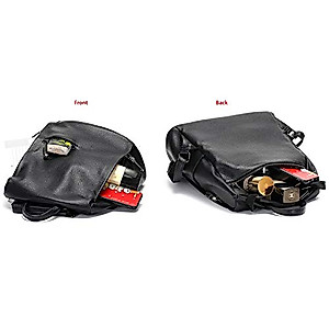 JeHouze Women Real Leather Shoulder Purse Backpack Antitheft Convertible Ladies Bag