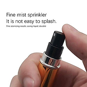 GOLF Perfume Atomizer, 6Pcs 5ML Mini Refillable Empty Perfume Atomizer Bottle, Refillable Perfume Spray, Scent Pump Case, Perfume Atomizer for Travel Outgoing