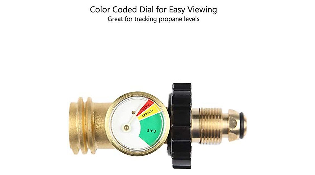 FIRELOOP Outdoor Propane Tank Gauge - Easy & Secure Connection