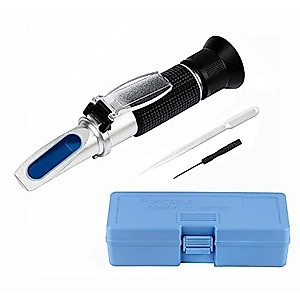 Brix Refractometer 0-32% Brix Meter Refractometer for Testing Sugar Content in Fruit, Portable Refractometer Tester for Making Maple Syrup, Juice, Beverage