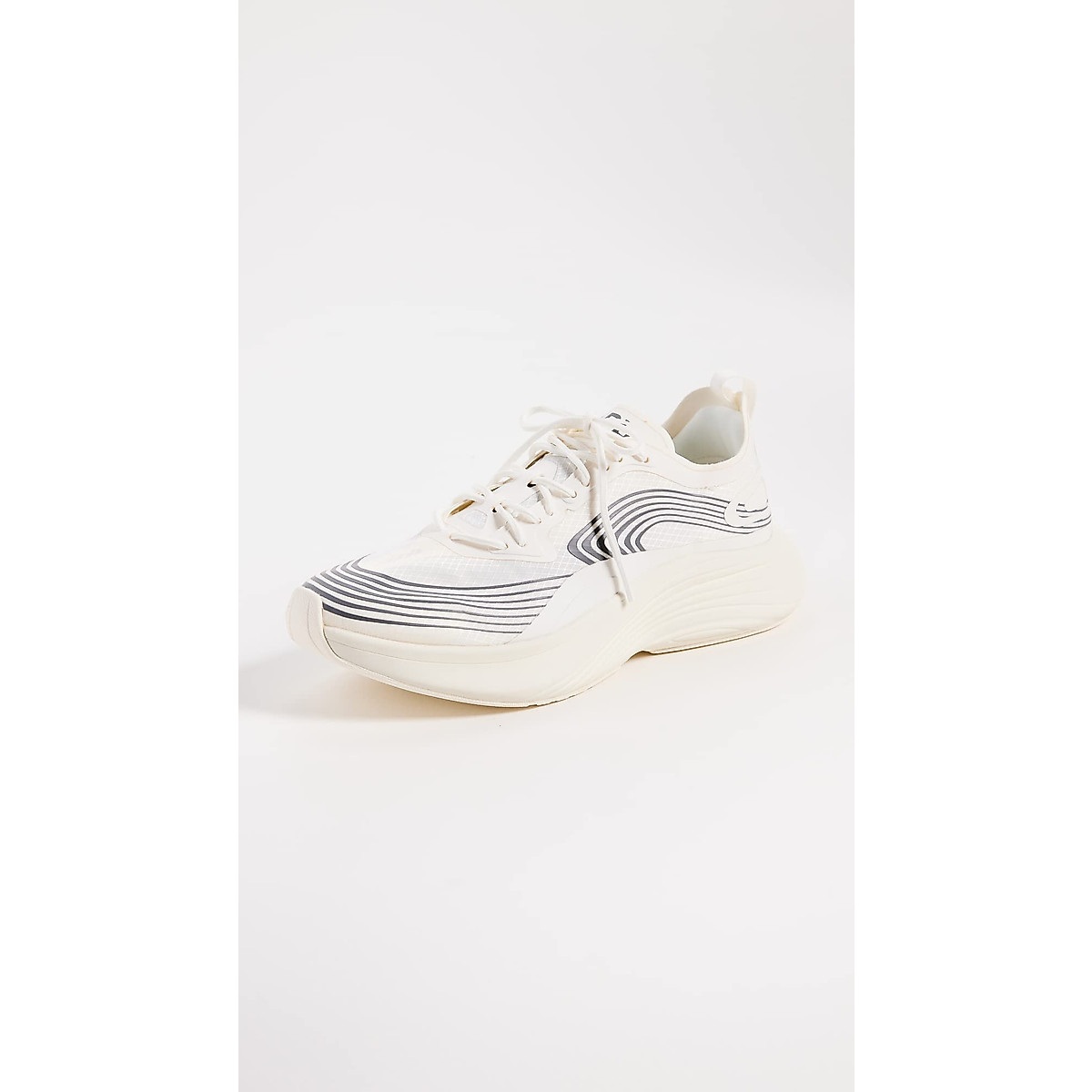 APL: Athletic Propulsion Labs Women's Streamline Sneakers, Ivory/Smoke, Off White, Stripe, 7 Medium US