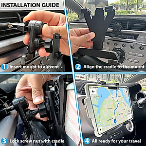 Randconcept - Car Air Vent Tablet Holder Car Mount, Universal Tablet Stand Car Mount Compatible with 7" - 10" Tablets iPad Pro Mini Air 2 Galaxy Tab Z Fold Kindle