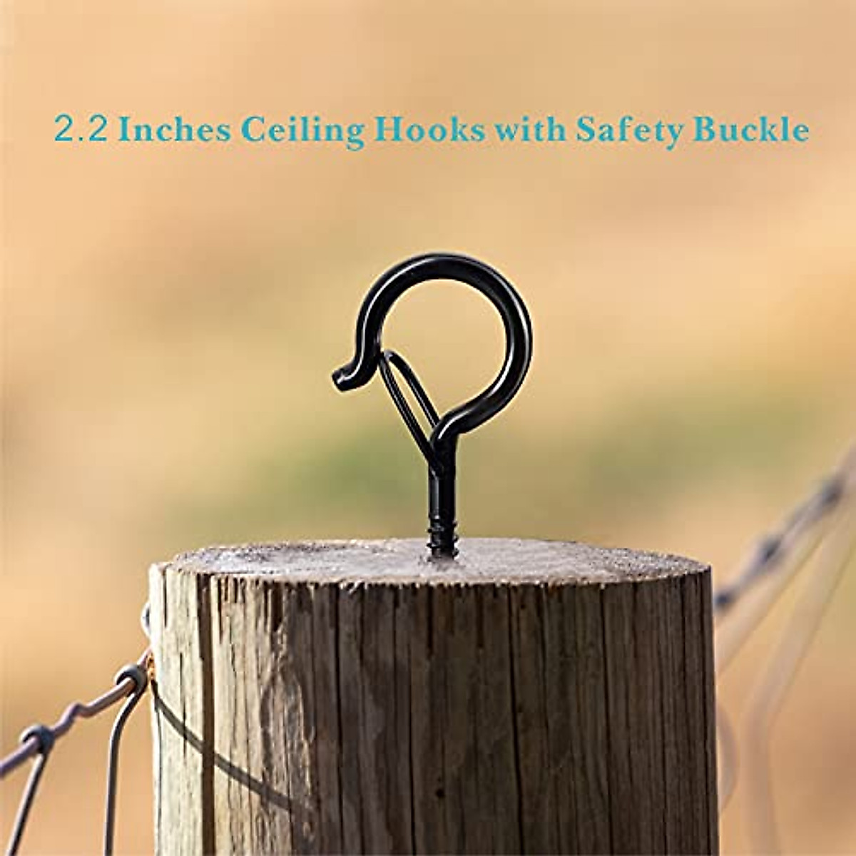 22 PCS Screw in Hooks Outdoor String Lights Safety Screw Hook Ceiling Hooks with Safety Buckle Wall Hangers & Led Lights Hangers for Party and Festival Decorations ging