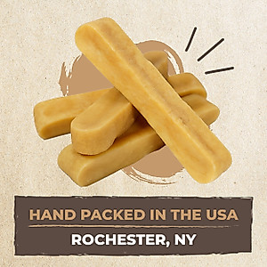 Mighty Paw Yak Cheese Dog Chews, 5oz, Natural Yak Chews for Dogs, Long-Lasting Yak Chew Treats, Odorless, Supports Oral Health, Monster Size, 12 Pack