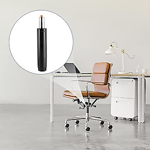MYFULLY Office Chair Cylinder Replacement | Chair Gas Lift Cylinder 5 inch Long Extension Stroke Adjust Universal Size Lift Cylinder Fits Most Executive Chair Swivel Chair Black