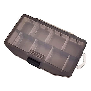 Fishing tackle lure baits box with removable dividers, Storage box for small things 2 pieces, Brown (CF-BOX-01)