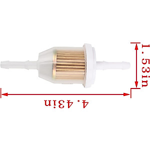 Yapnigeel 2 Pack AM116304 Fuel Filter 25 050 22-S for John Deere Kohler 120-436 GY20709 71-5960 38666 Gravely 21541500 21410800 Replace