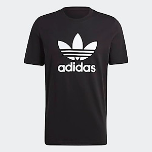 adidas Originals unisex baby Trefoil Tee Shirt, Black/White, 18 Months US