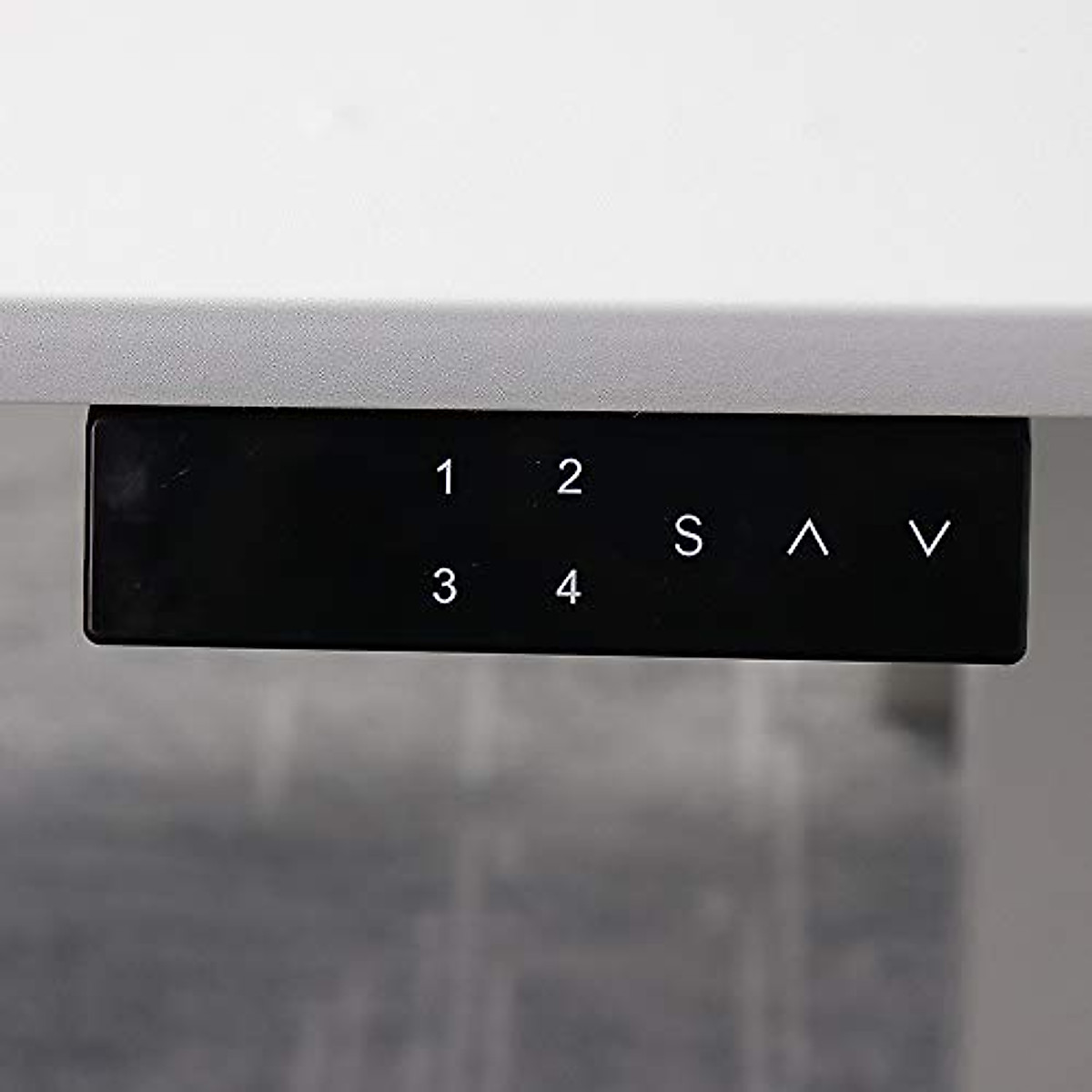 Bookshelf Height-Adjustable Standing Desk Base, Heavy-Duty Steel Desk Frame, Electric Lifting Table with Control Panel and Anti-Collision Protection, for Home Office