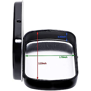 Mini Skater 4Pcs Metal Hinged Lid Tin Containers Case Portable Small Storage Empty Box for Candies, Pills, Earring and Jewelry Craft (2 Black+2 White)