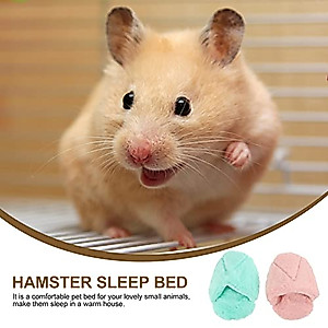 iplusmile Cozy Small Sleeping Pet Rat Cotton Squirrel for Nests: Plush Houses Household Sugar Cute Hideout Cage Supple Hedgehog Home Chinchilla Warm Pig Winter Guinea Sofas Hut Gilder