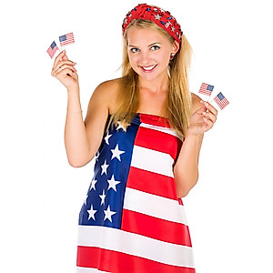 4 th of July Headband for Women American Flag Knottted Headband Star USA Charm Fourth of July Patriotic Headband Red White and Blue Headband Accessories Gift