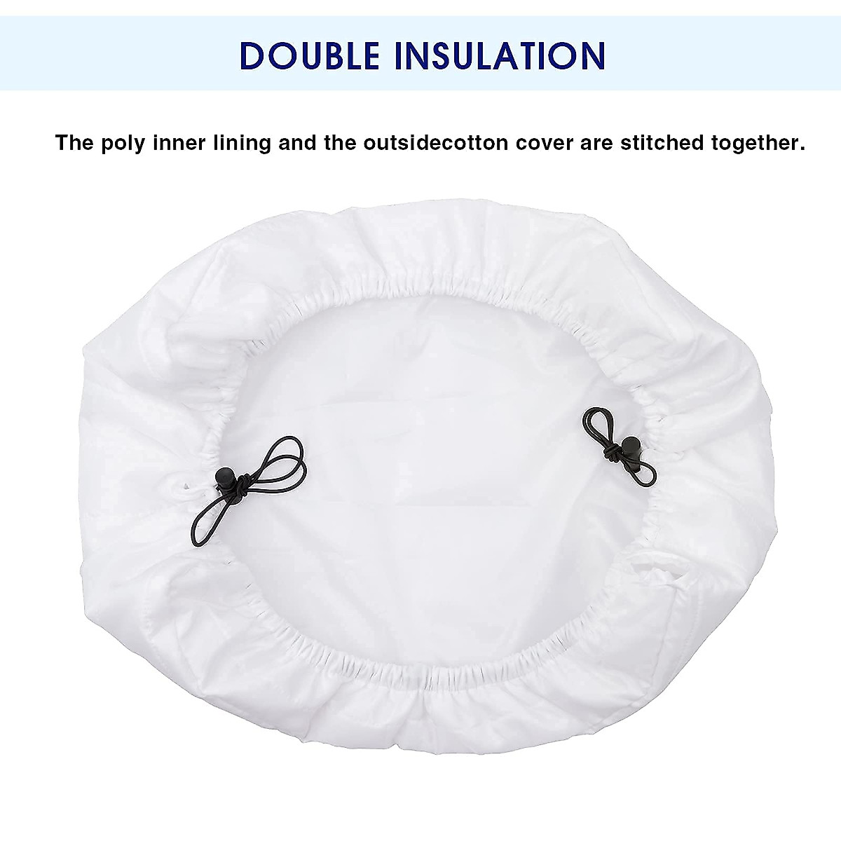 KylinLucky Indoor Air Conditioner Cover AC Unit Covers for Inside 21 x 15 x 3.5 inches (L x H x D),White