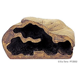 Exo Terra Reptile Den, Hideout Tunnel System for Terrariums, Medium, PT2862